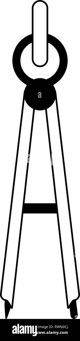 Geometric compass tool black and white Stock Vector Image & Art - Alamy