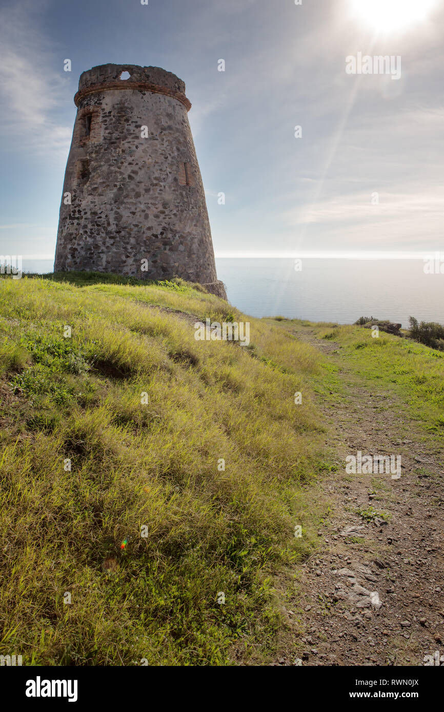torre del diablo almunecar watchtower built as a reinforcement of the ...
