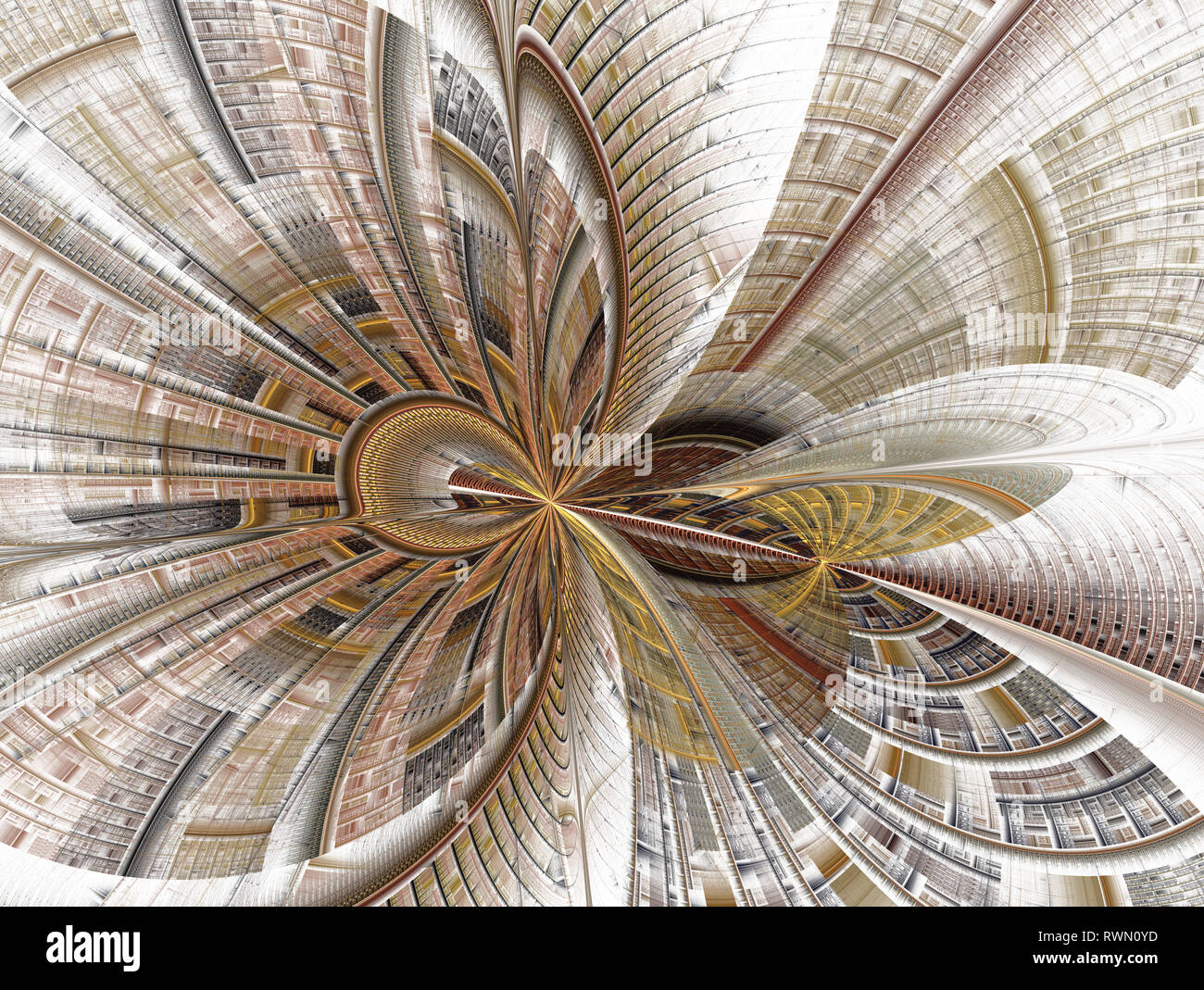 The fantasy worlds of fractals. Fractal image of magical shapes and ...