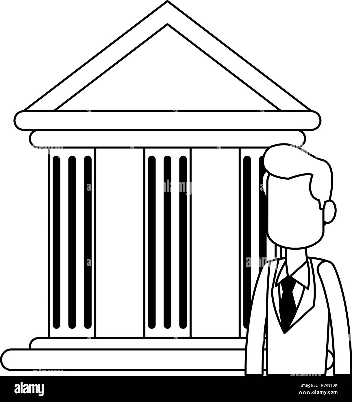 Banker standing Stock Vector Images - Alamy