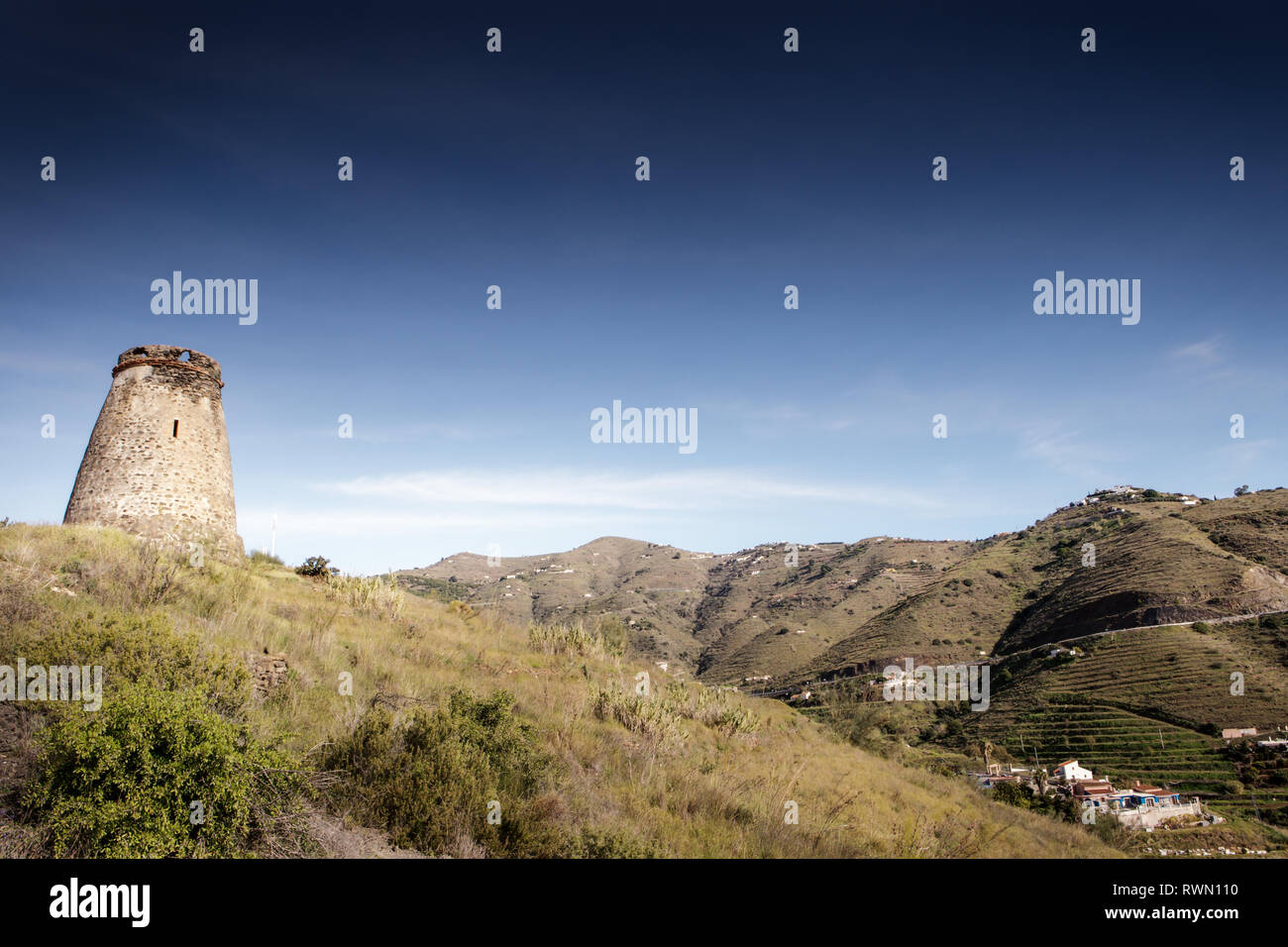 torre del diablo almunecar watchtower built as a reinforcement of the ...