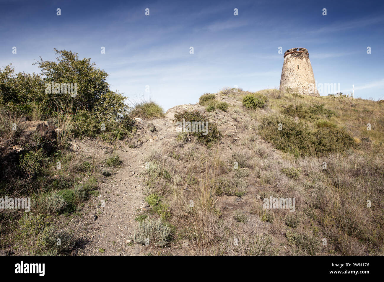 torre del diablo almunecar watchtower built as a reinforcement of the ...