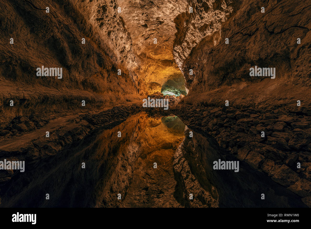 Cueva de los Verdes (Verdes cave Stock Photo - Alamy