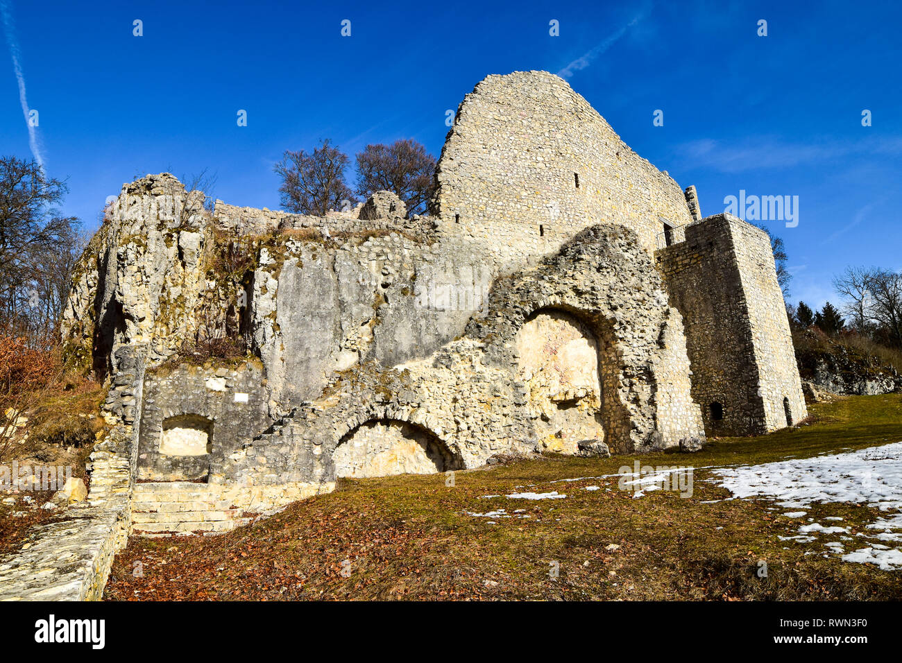 Ruins of old castle Stock Photo - Alamy