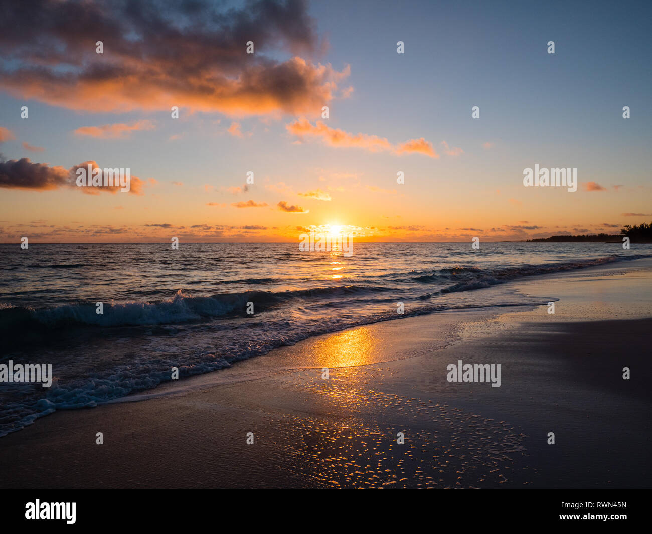 Landscape Photograph of Beautiful Sunset, Tropical Beach, Eleuthera ...
