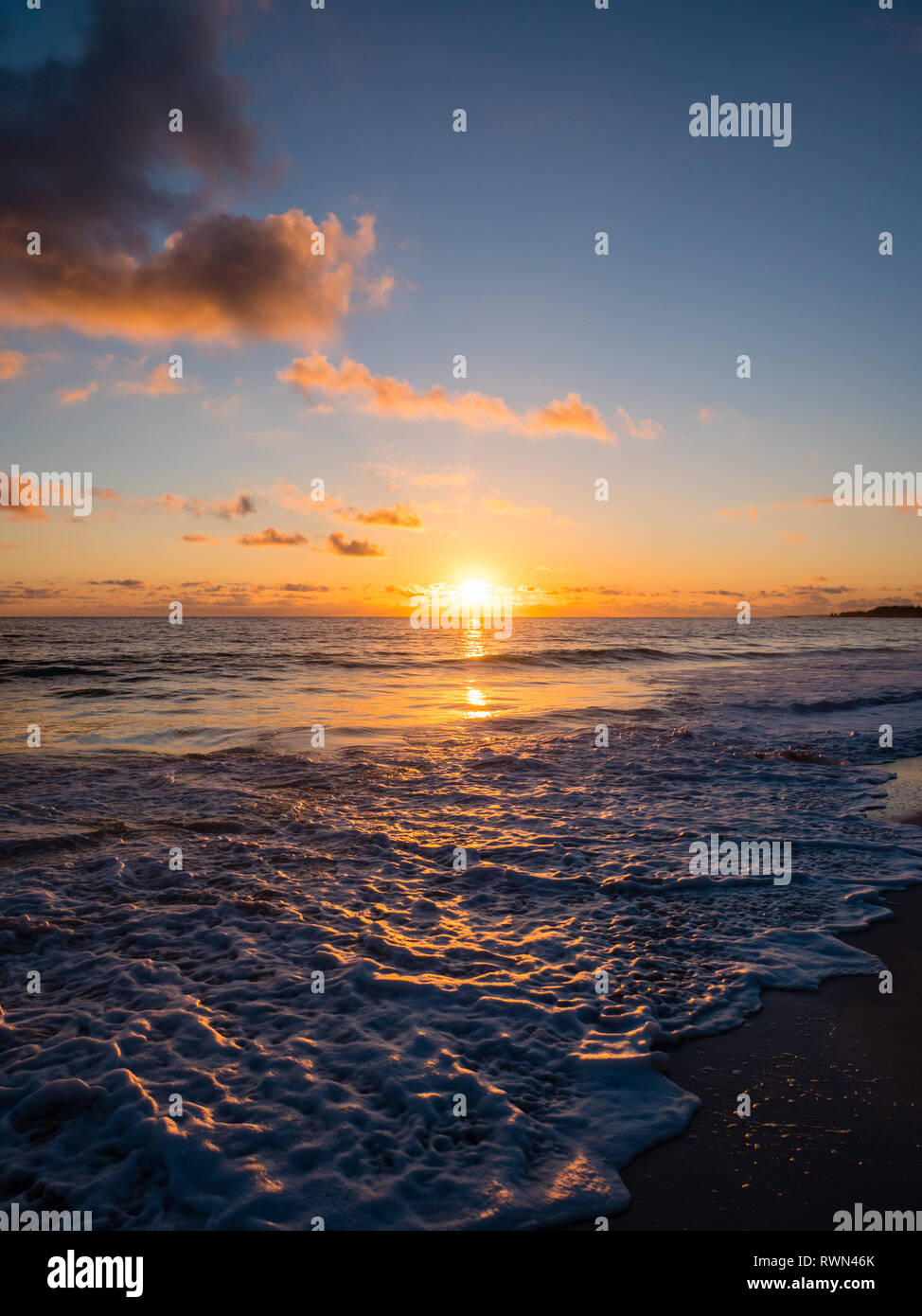 Landscape Photograph of Beautiful Sunset, Tropical Beach, Eleuthera ...