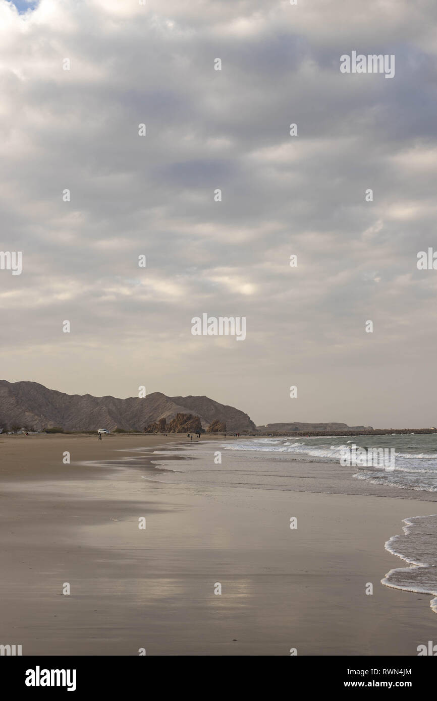 Yiti Beach at Sunset near Muscat Oman Stock Photo - Alamy