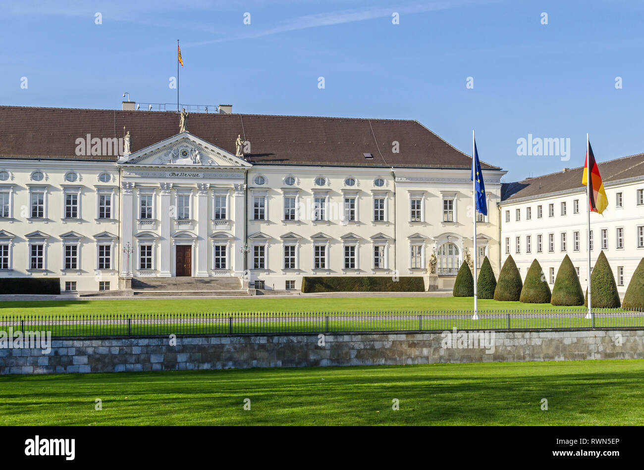 Berlin, Germany - February 17, 2019: Bellevue Palace, the first ...