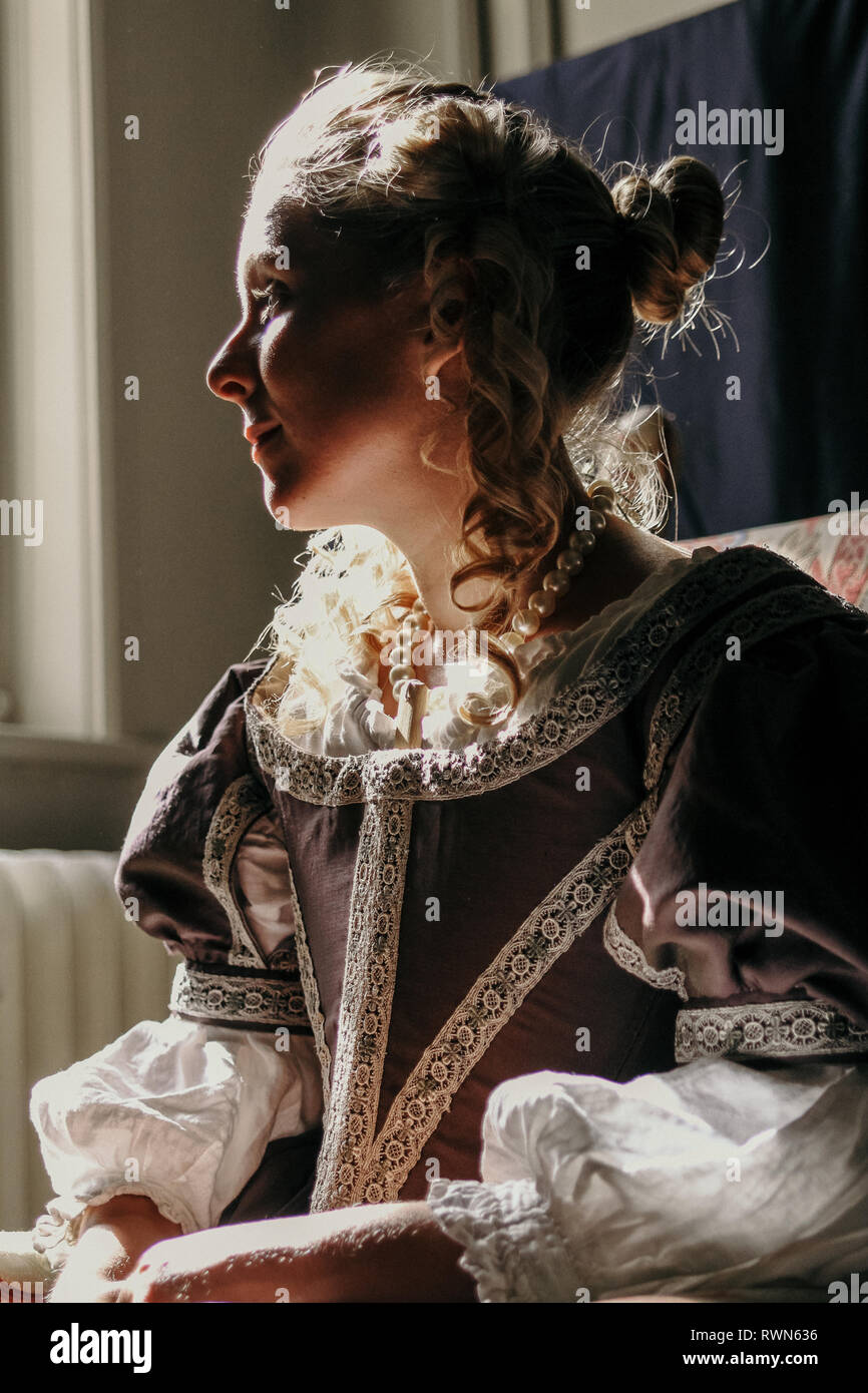 Woman Female Portrait 1700s Stock Photos & Woman Female Portrait 1700s ...