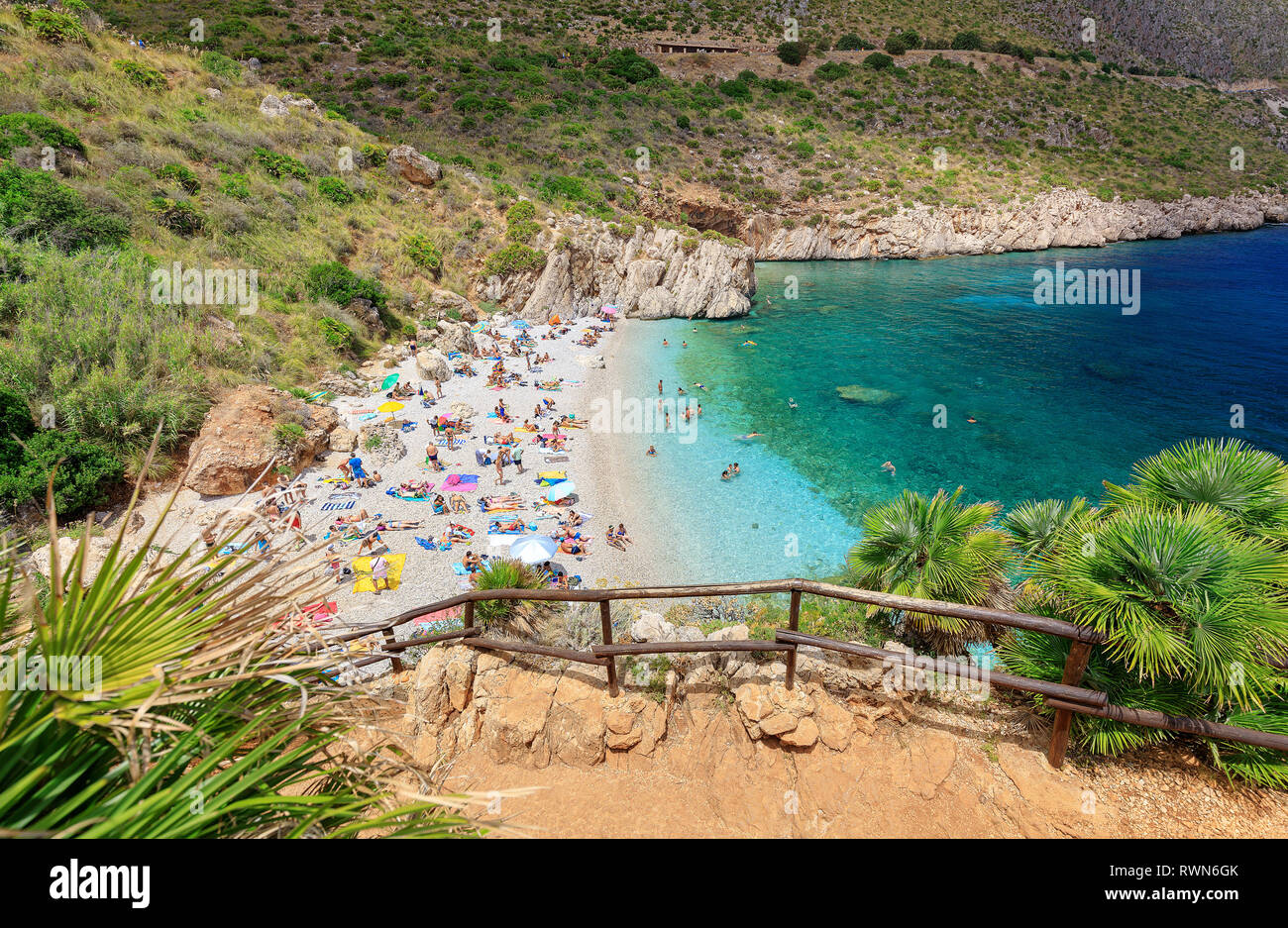 Zingaro / Italy - 17 July 2018: Riserva Naturale Orientata dello ...