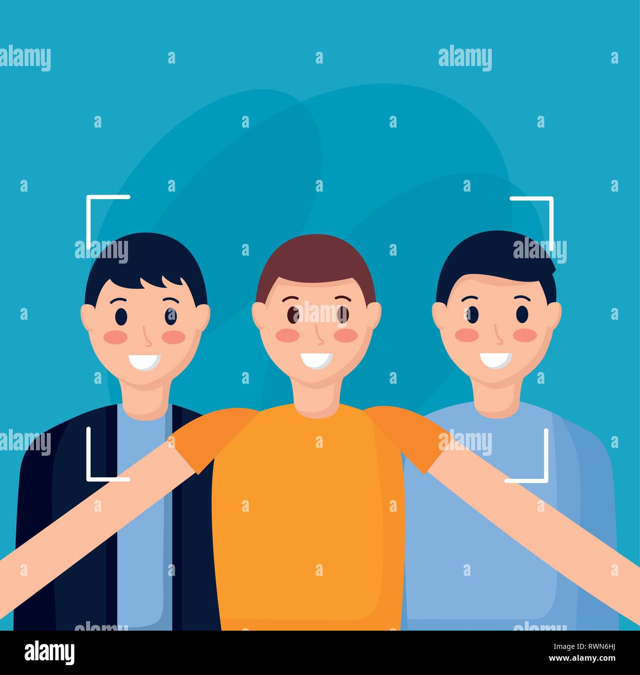 people taking selfie Stock Vector Image & Art - Alamy
