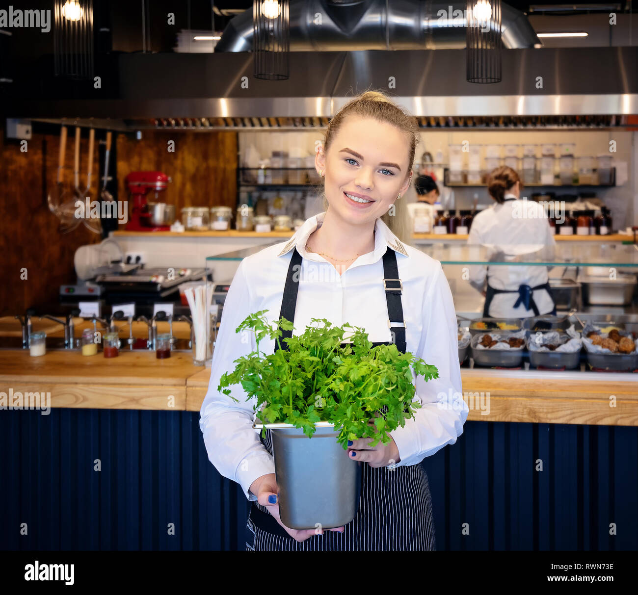 Restaurant employees uniform hi-res stock photography and images - Alamy
