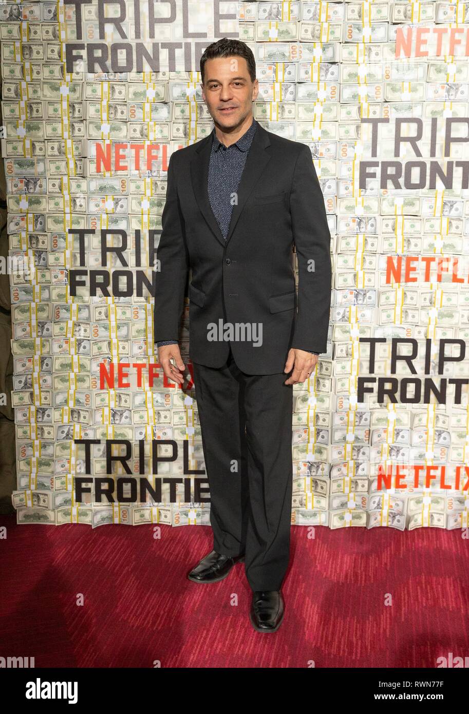 NEW YORK, NY - MARCH 03: David Alan Basche attends the 'Triple Frontier ...