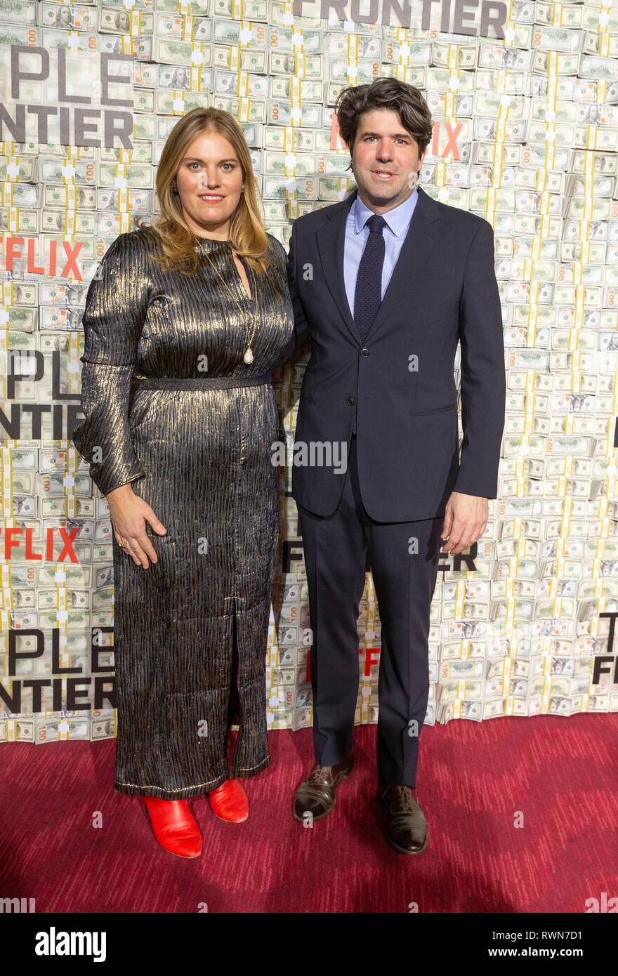 NEW YORK, NY - MARCH 03: J.C. Chandor (R) attends the 'Triple Frontier ...