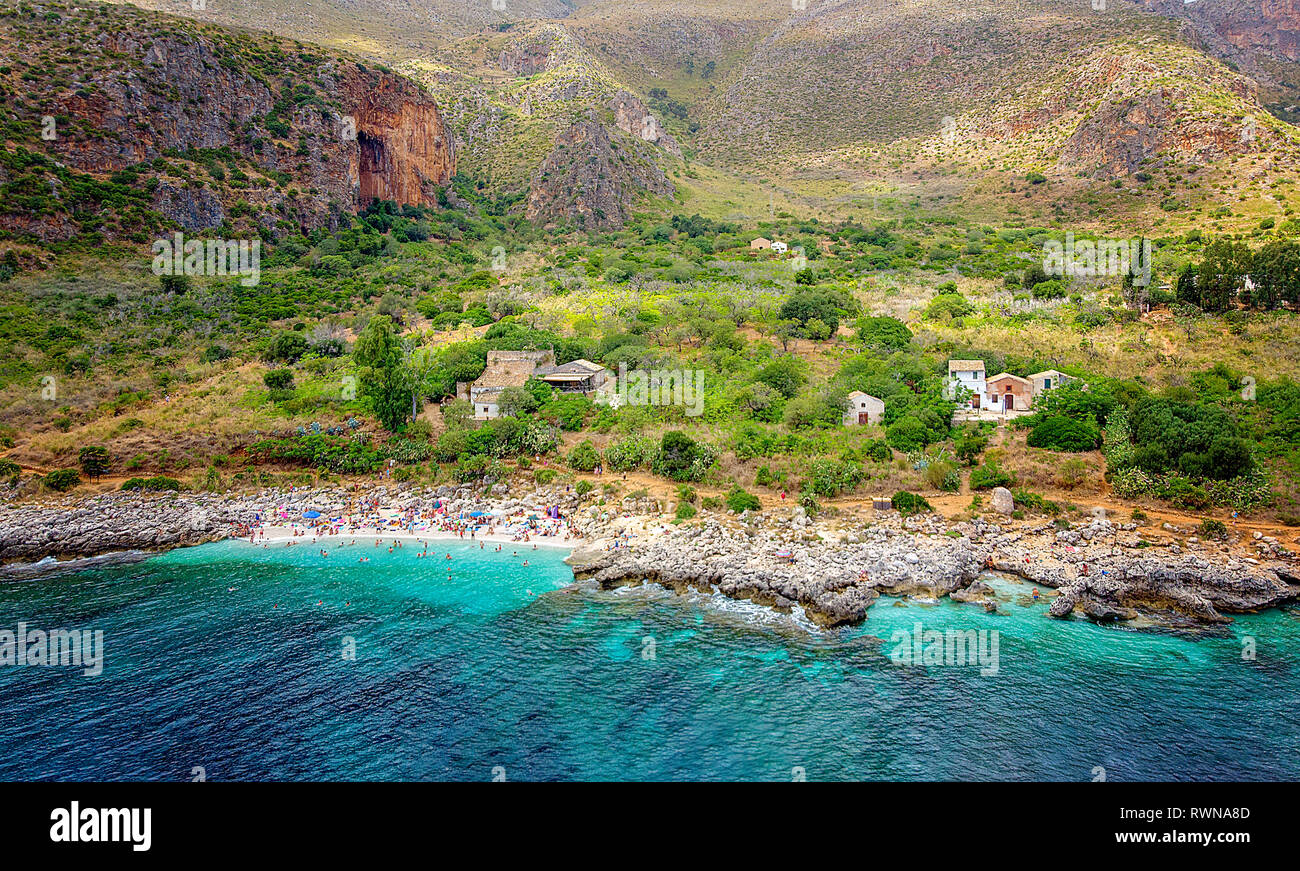 Natural Riserve of Zingaro, Trapani, Sicily, Italy. Riserva Naturale ...