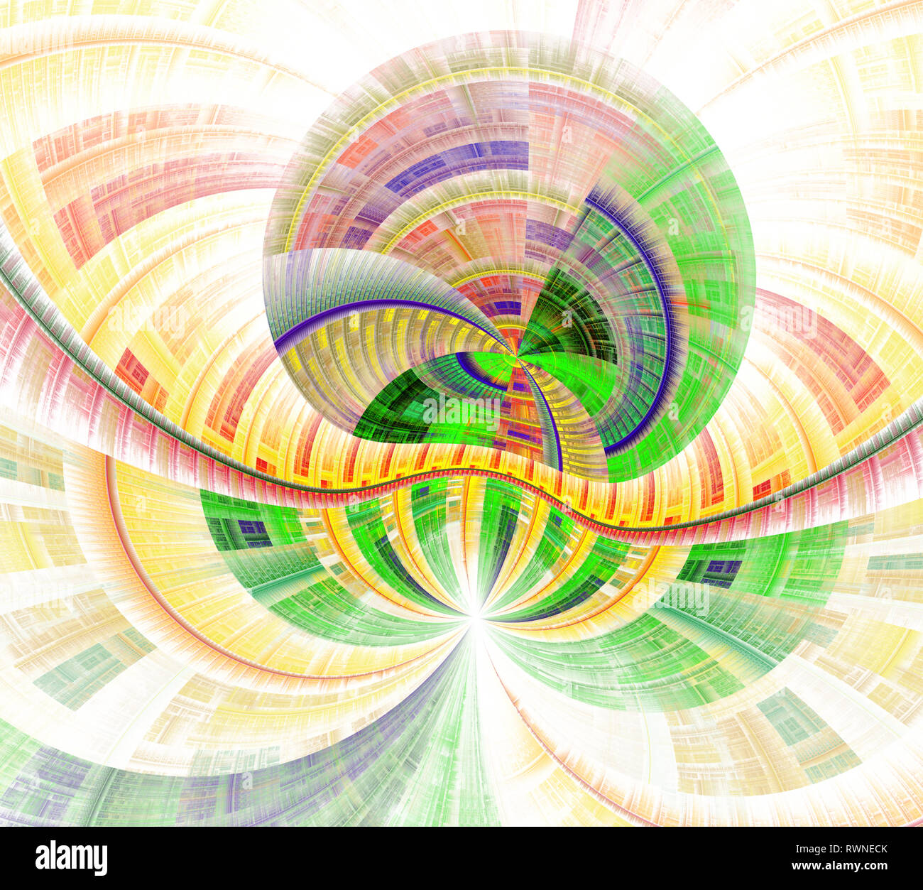 The fantasy worlds of fractals. Fractal image of magical shapes and ...