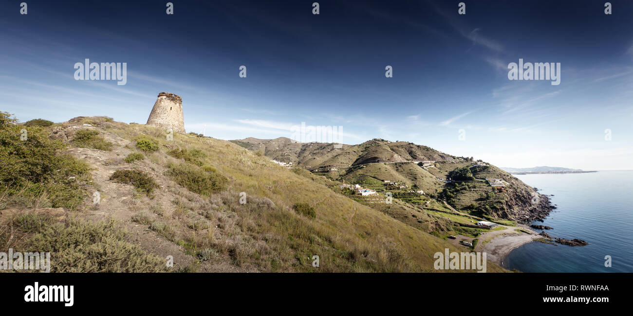 torre del diablo almunecar watchtower built as a reinforcement of the ...