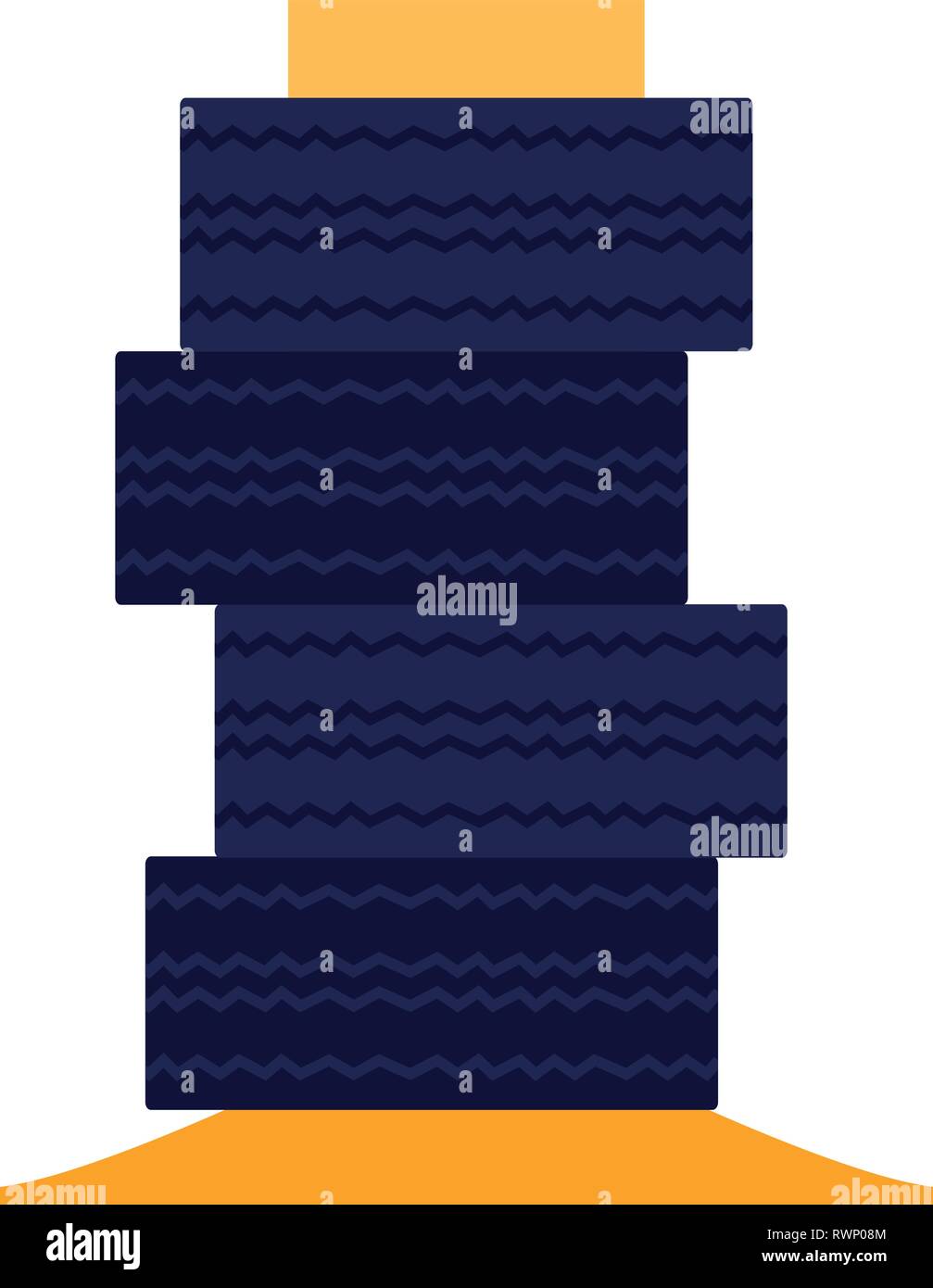 pile tires car wheels vector illustration design Stock Vector Image ...