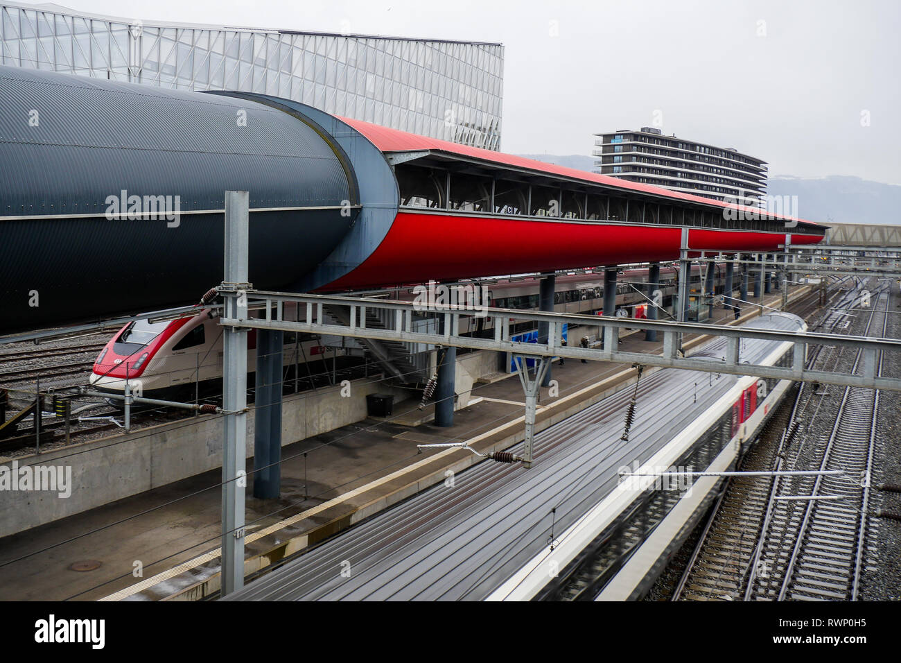 Genève-Sécheron Railway station, Geneva, Swiss Stock Photo - Alamy