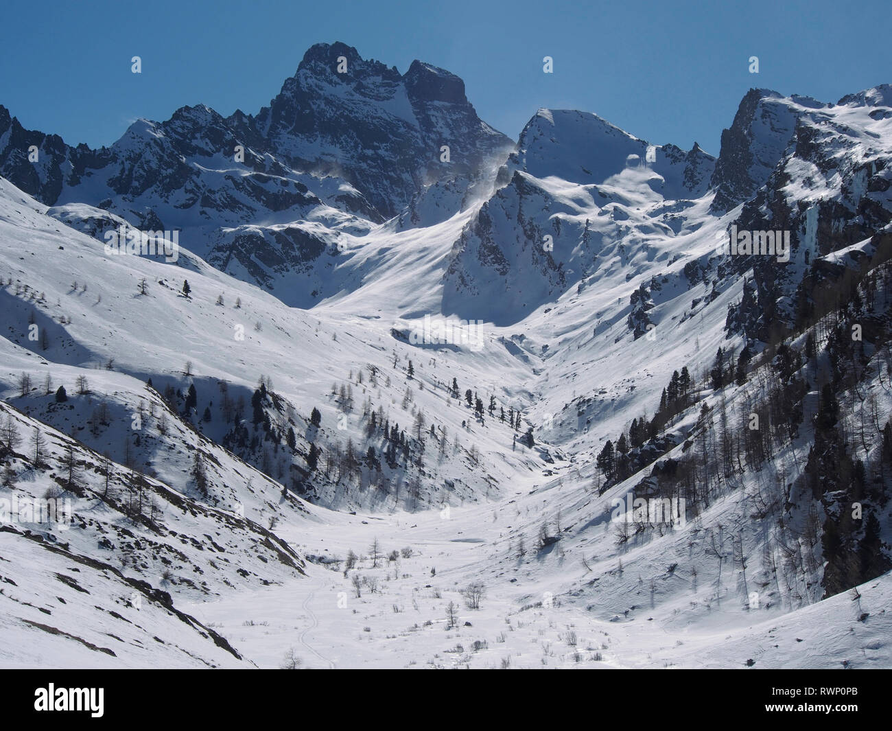 Monte Viso north side from Belvedere de Monte Viso, Parc regional de ...