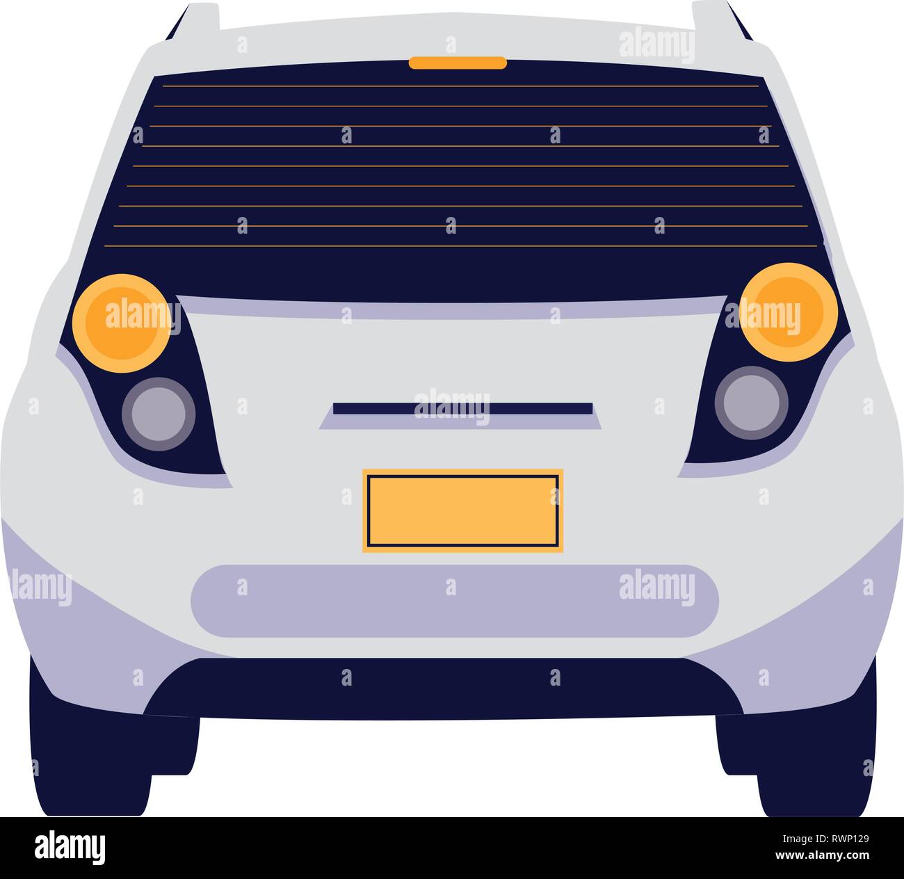 car vehicle sedan back vector illustration design Stock Vector Image ...