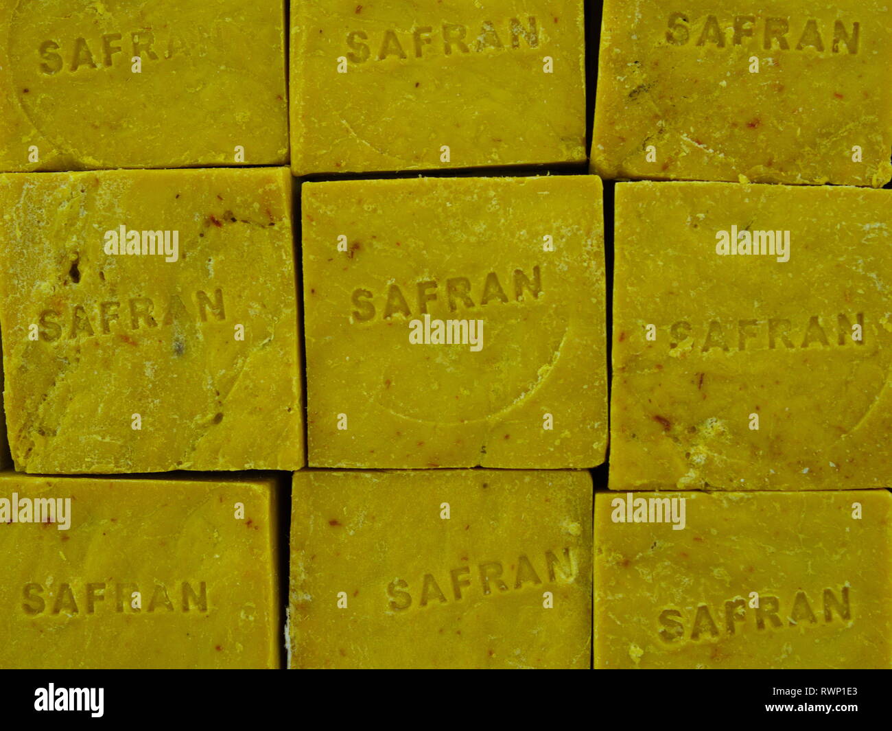 handmade saffron soap background Stock Photo - Alamy