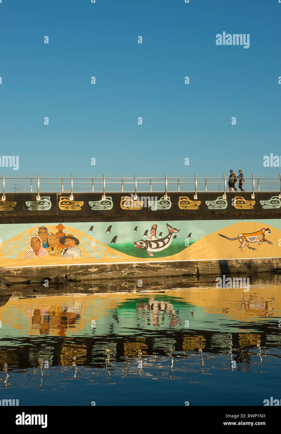 Na'Tsa'Maht, The Unity Wall Mural, Ogden Point Breakwater, Victoria ...