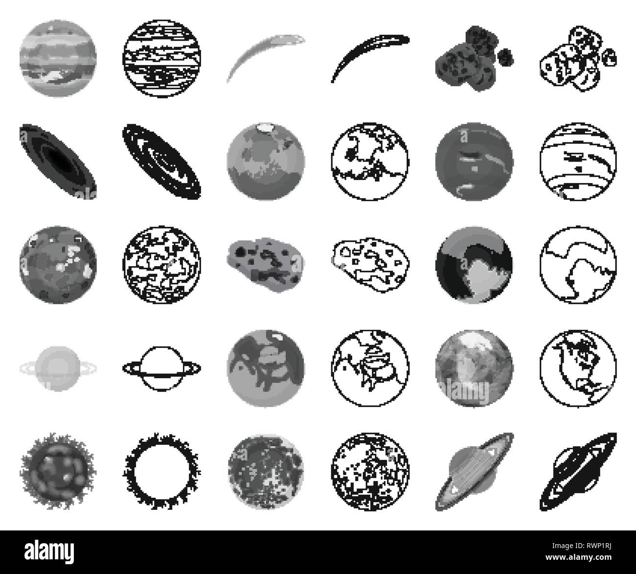 Comet Mars Planet Icon