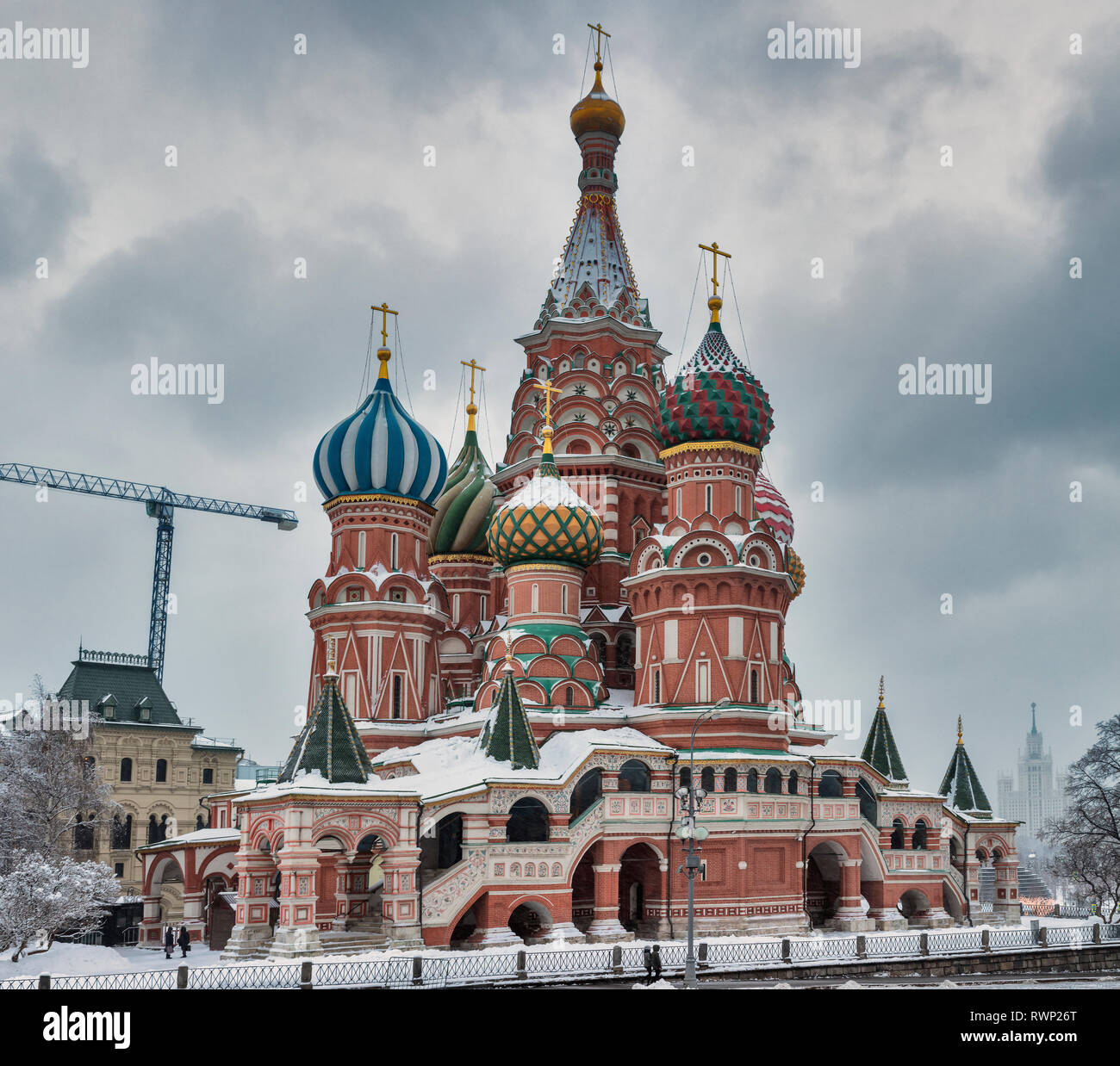 St. Basil's cathedral, Red square, Moscow, Russia Stock Photo - Alamy