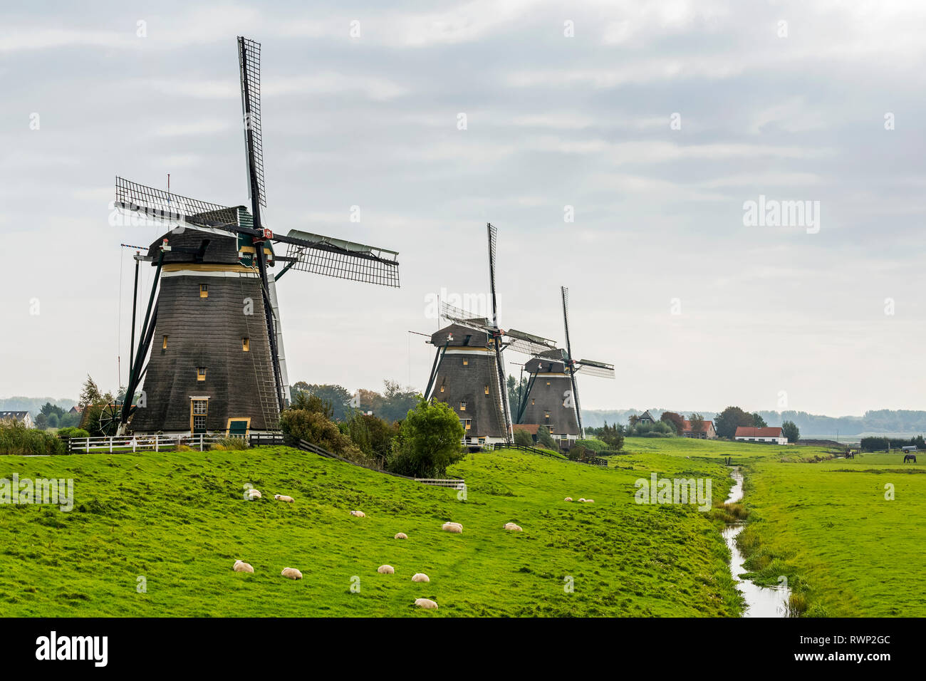 Old wooden windmills hi-res stock photography and images - Alamy