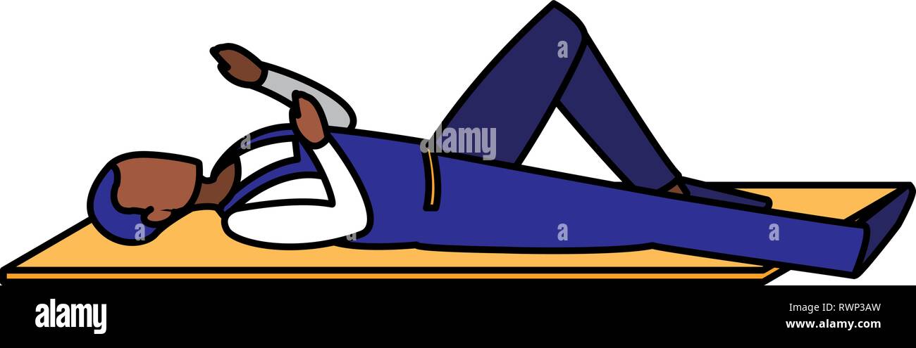 mechanic worker lying down working vector illustration design Stock ...