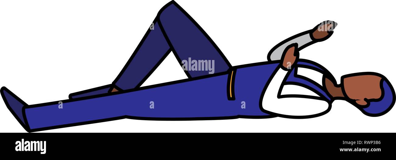 mechanic worker lying down working vector illustration design Stock ...