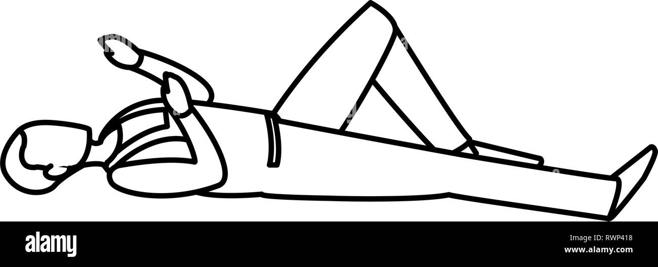 mechanic worker lying down working vector illustration design Stock ...