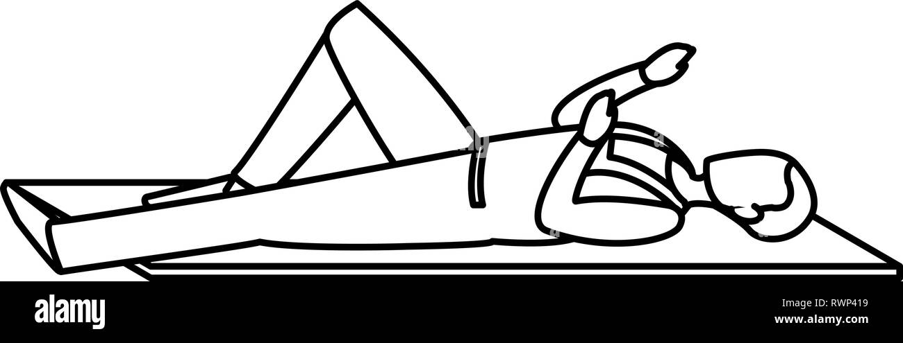 mechanic worker lying down working vector illustration design Stock ...