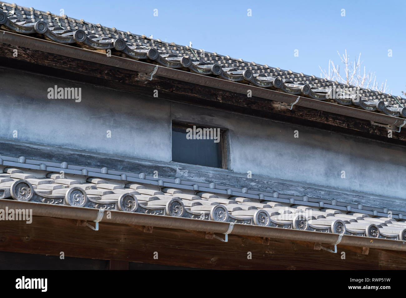 Traditional Japanese style architectures along Ono River, Sawara ...