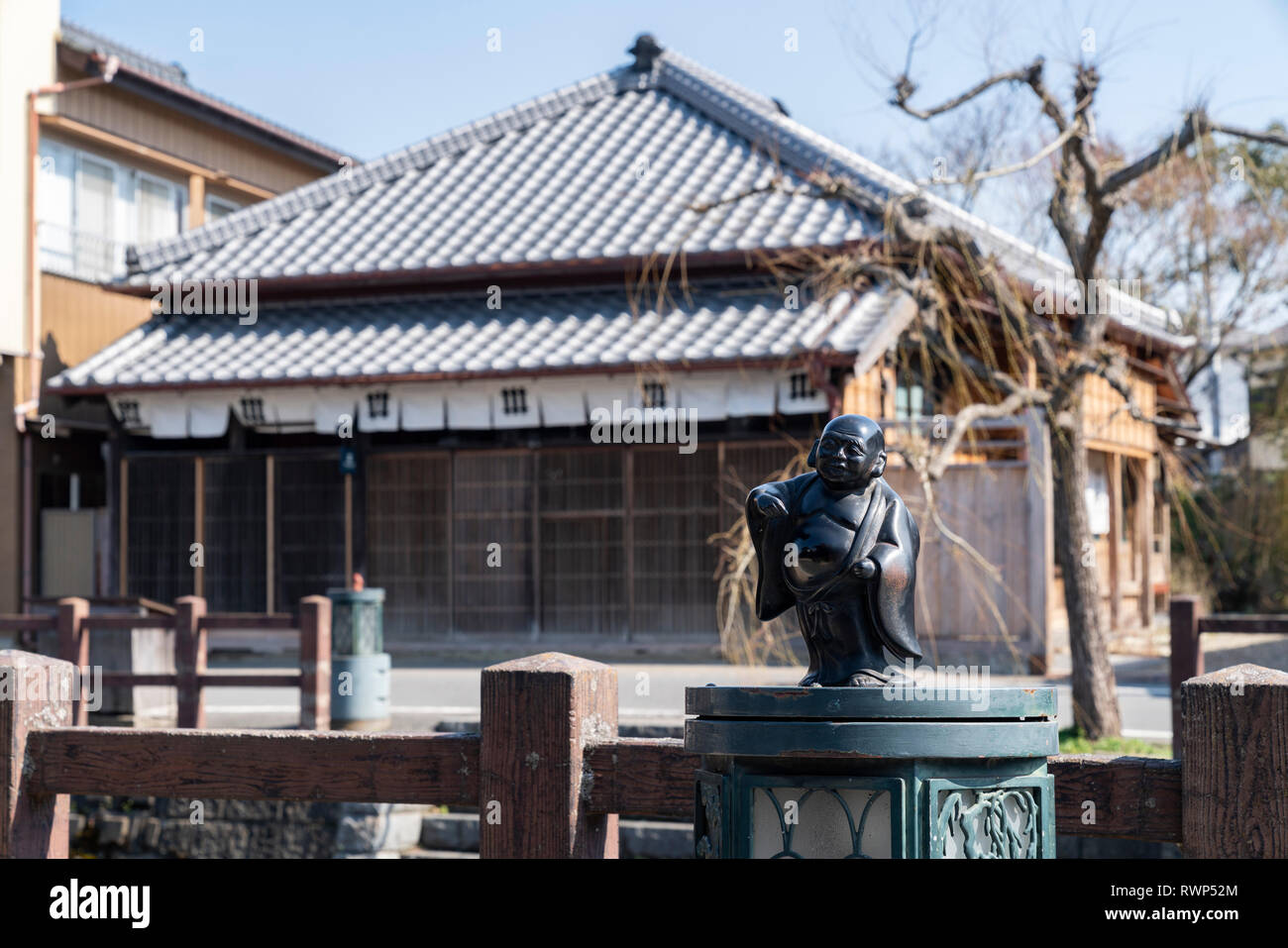 Traditional Japanese style architectures along Ono River, Sawara ...