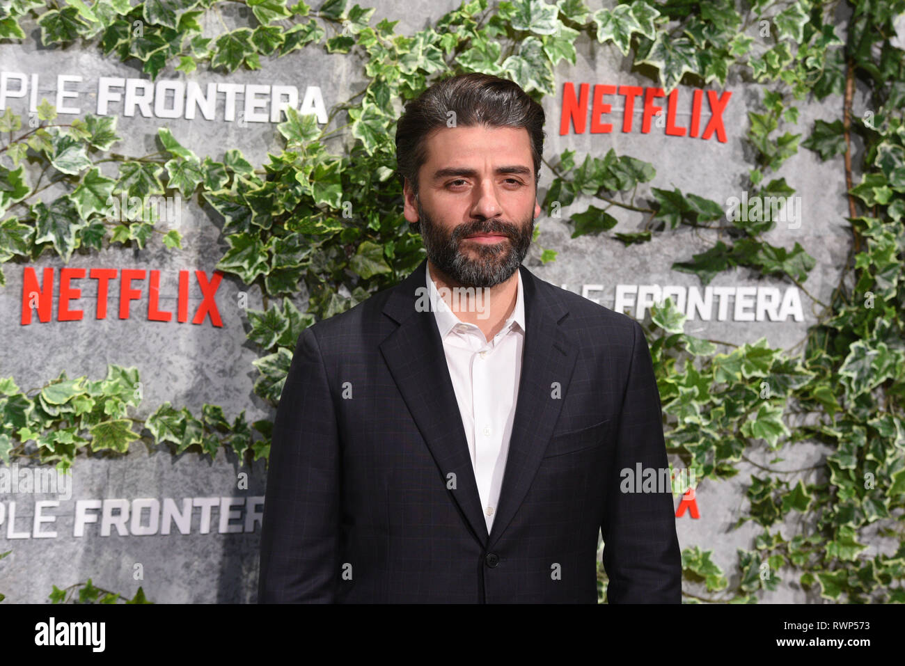 Madrid, Spain. 06th Mar, 2019. Guatemalan actor Oscar Isaac poses as he ...