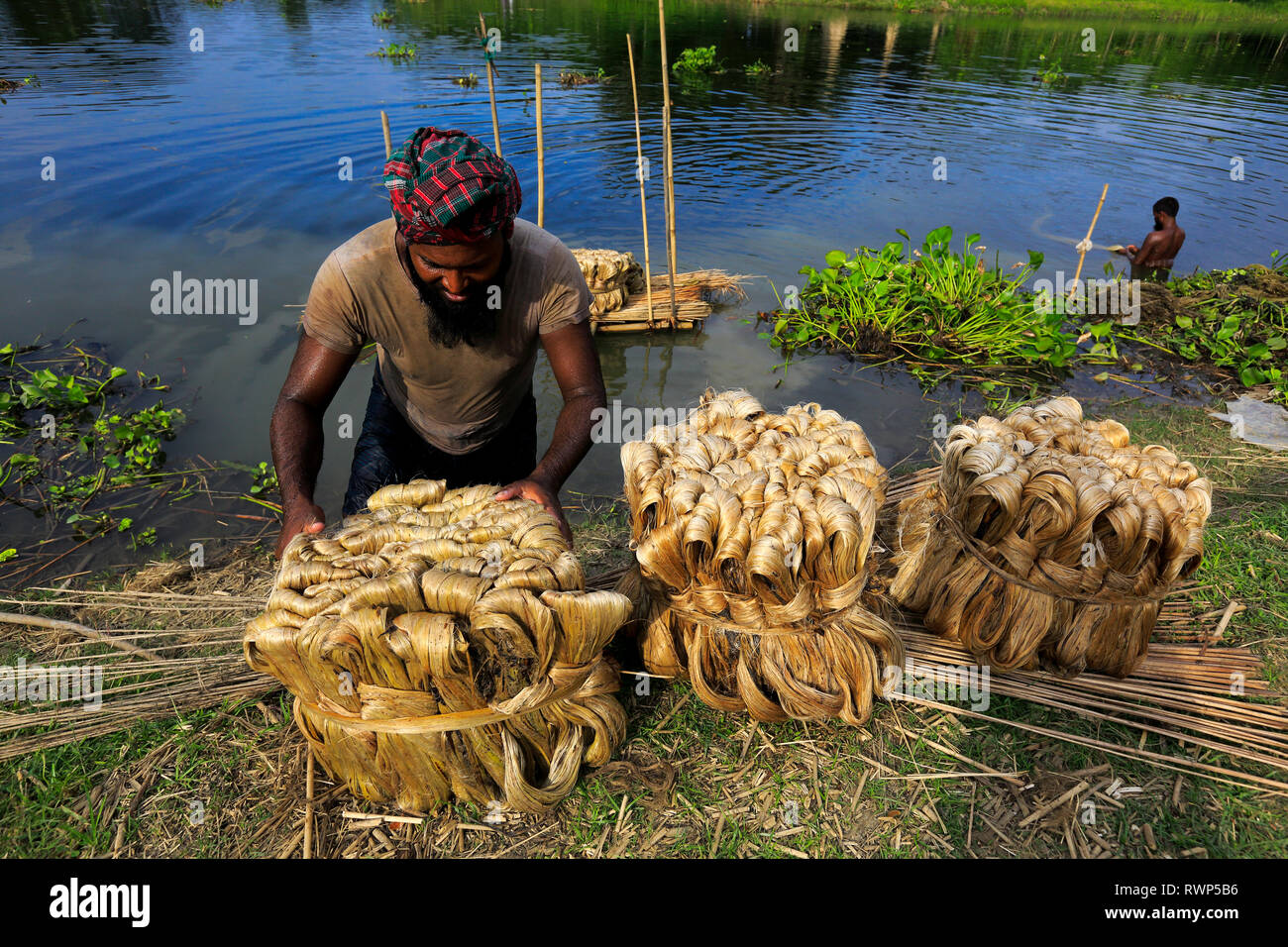 Jute wash in bangladesh hi-res stock photography and images - Alamy