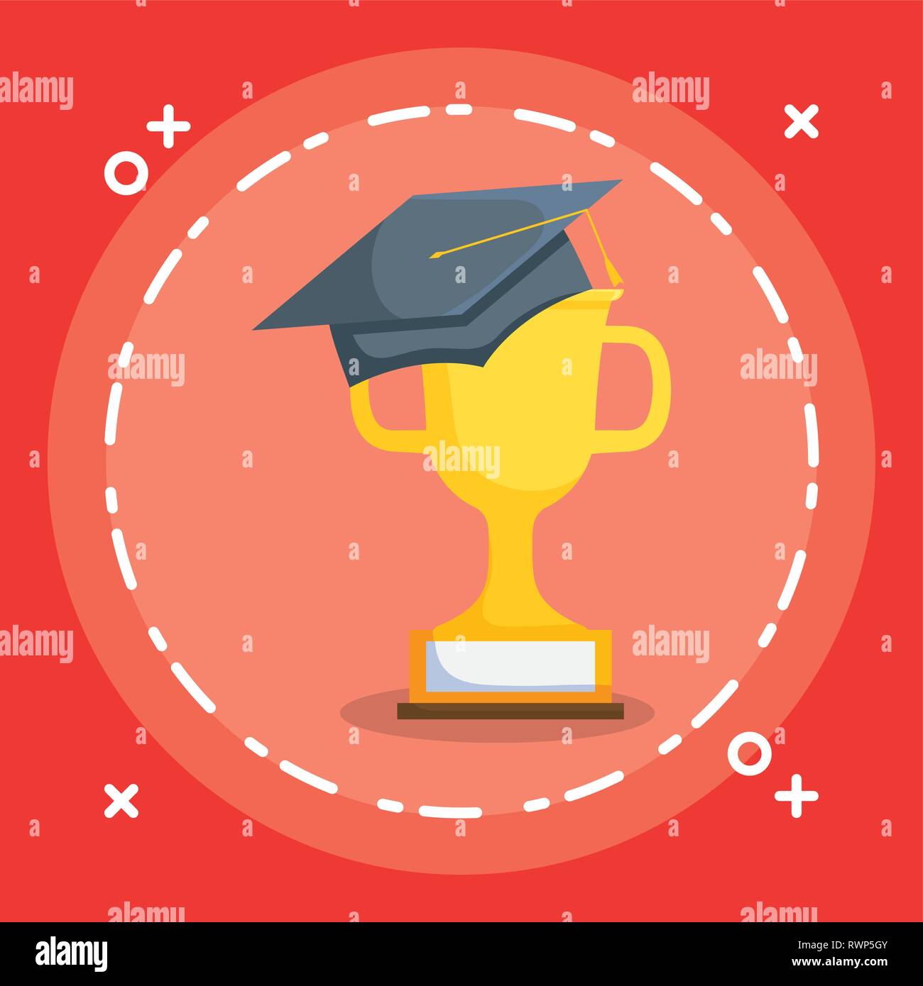 Student graduation cap trophy hi-res stock photography and images - Alamy