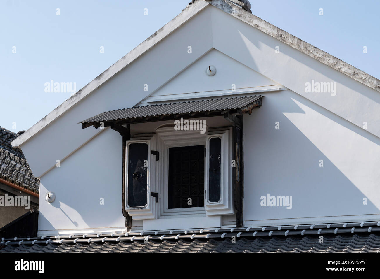 Traditional Japanese style architectures along Ono River, Sawara ...