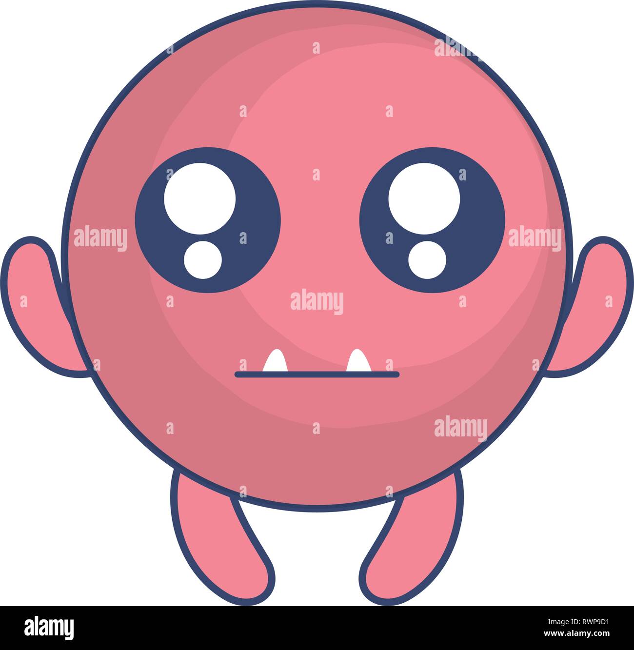 emoticon face with crazy teeth vector illustration design Stock Vector ...