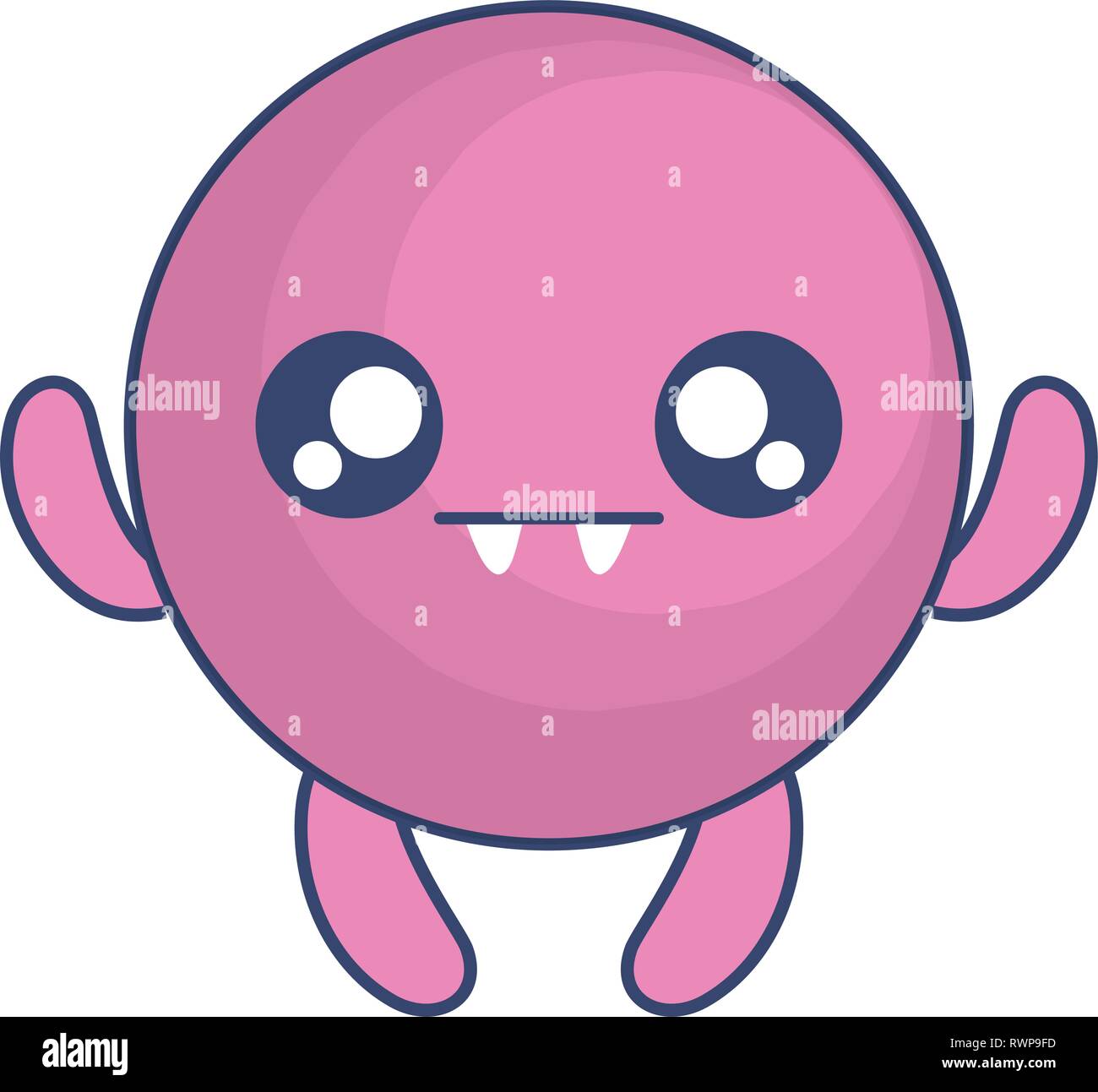 emoticon face with crazy teeth vector illustration design Stock Vector ...