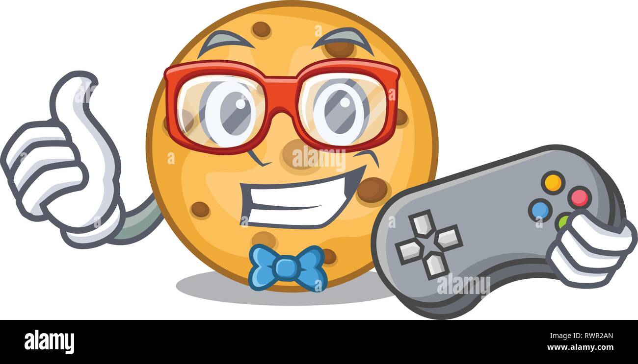 Gamer oat cookies in a cartoon jar Stock Vector Image & Art - Alamy