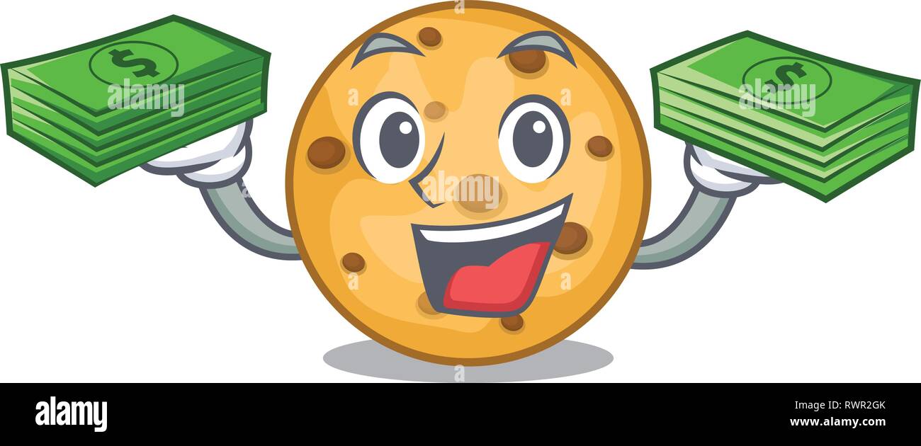 With money bag oat cookies in a cartoon jar Stock Vector Image & Art ...