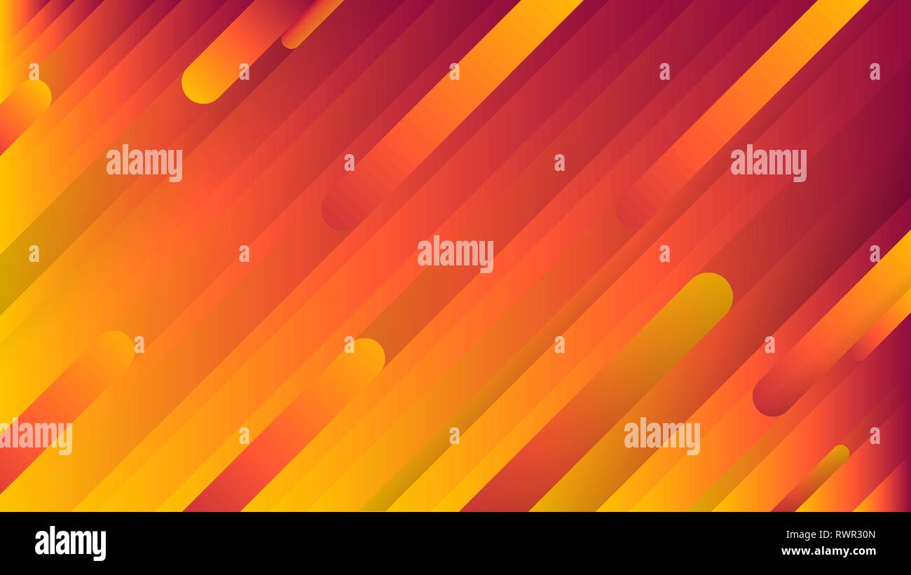 Light Orange, Red and Yellow vector pattern with narrow lines. Elegance ...