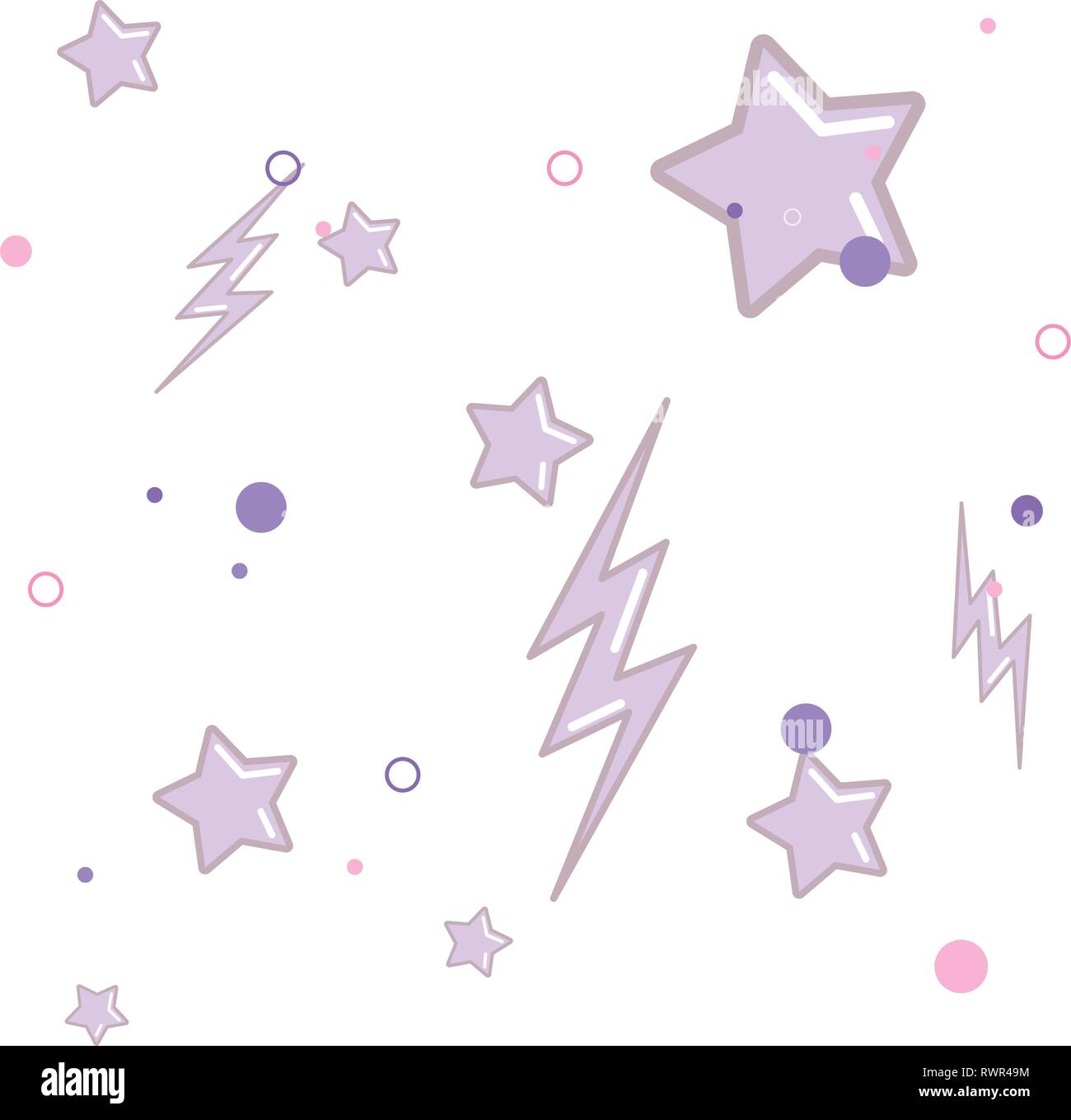 Hearts And Stars Background