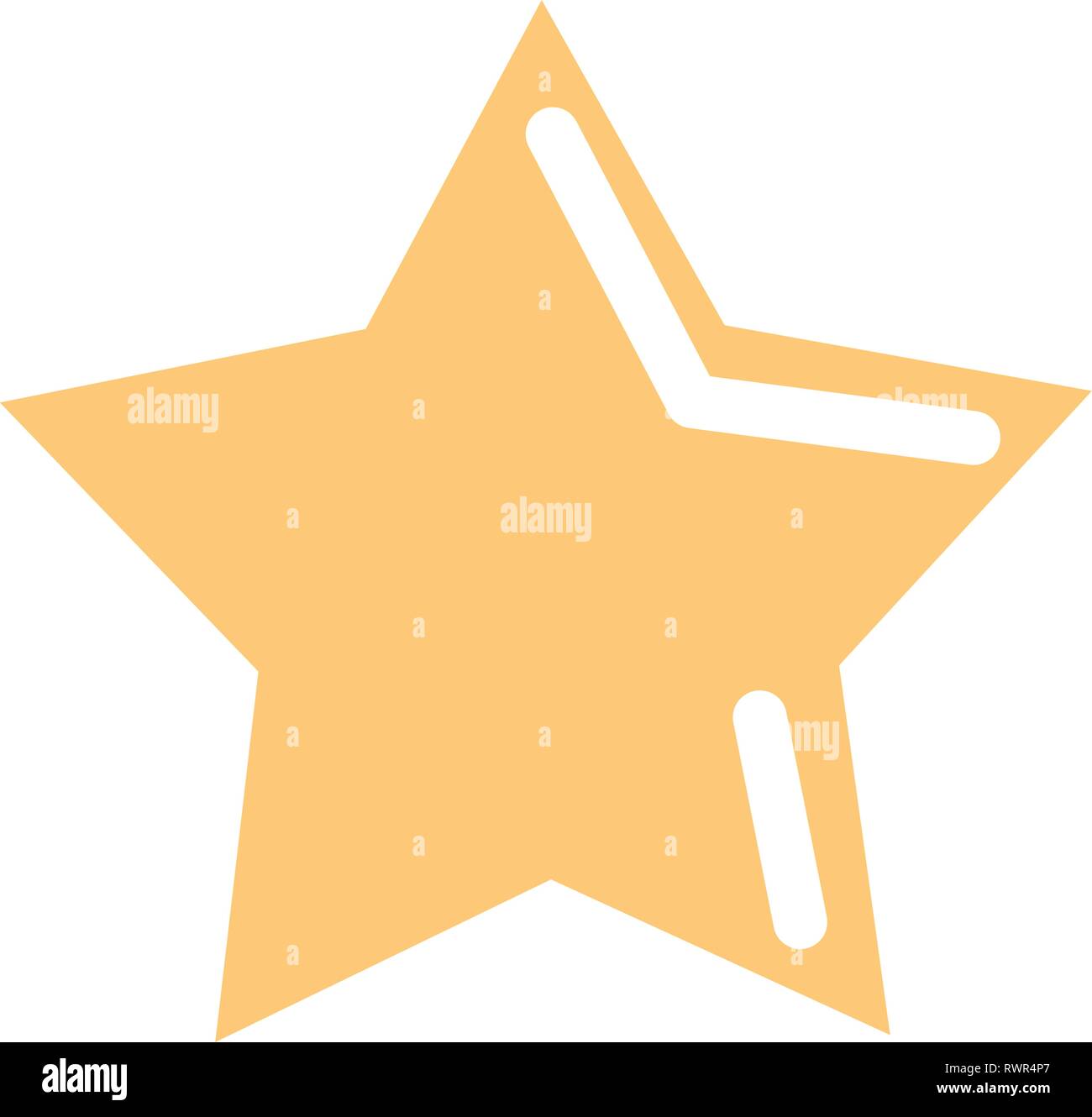 star power award on white background vector illustration Stock Vector ...