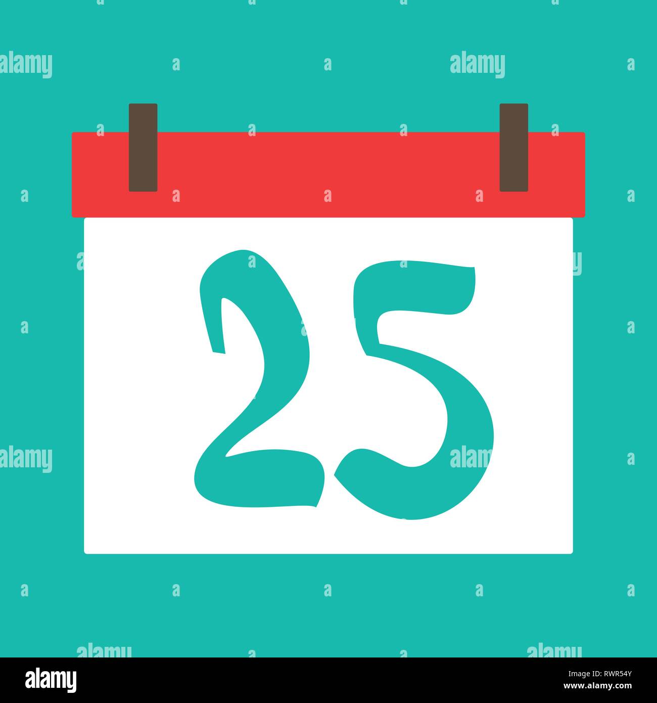 25th december calendar Stock Vector Images - Alamy