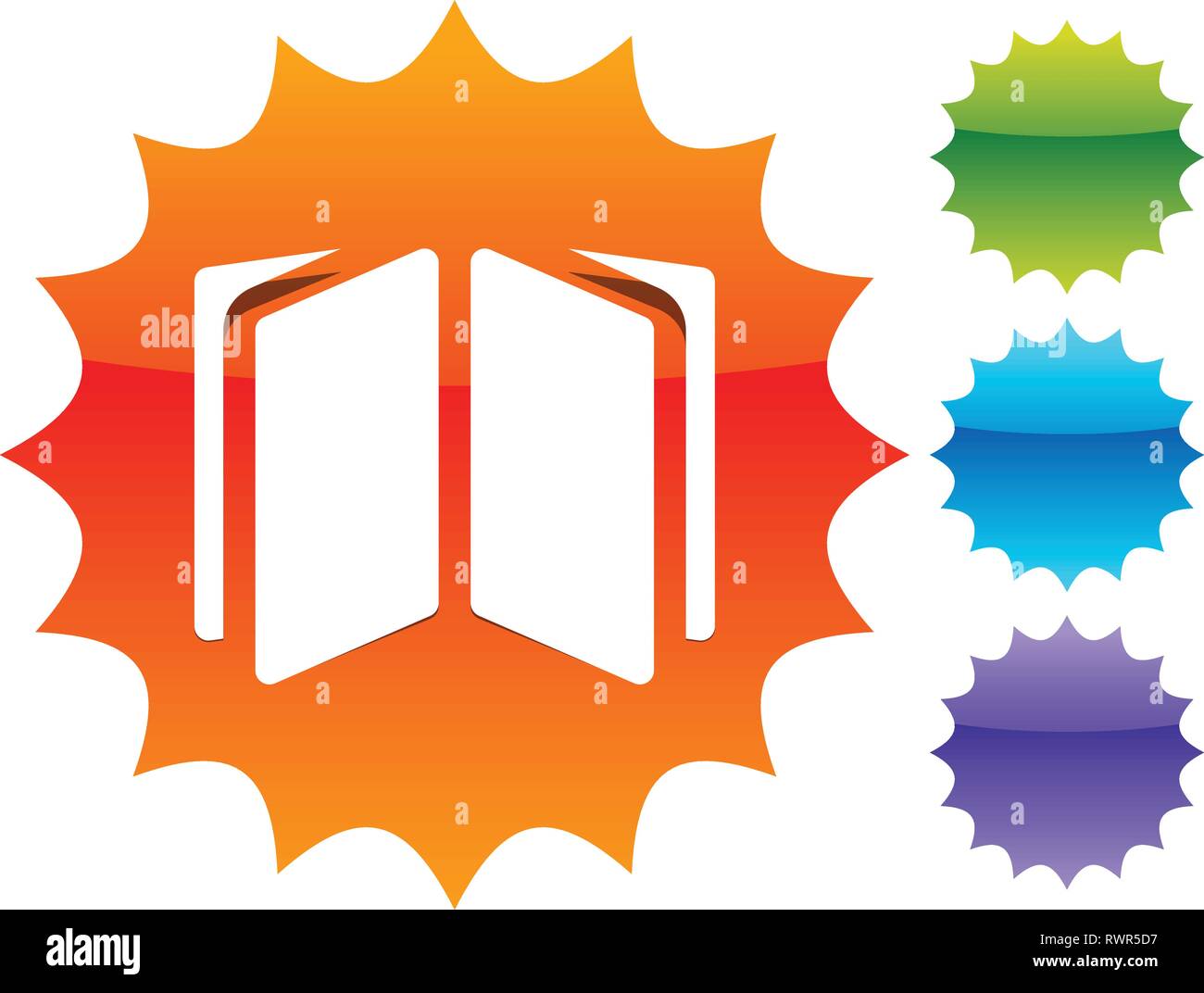Book symbol icon for knowledge, education and such concepts Stock ...