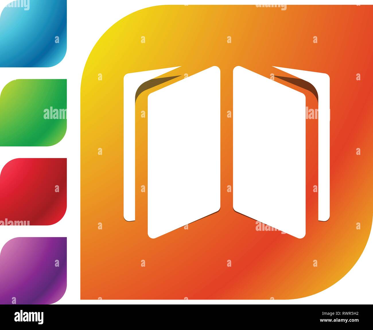 Book symbol icon for knowledge, education and such concepts Stock ...